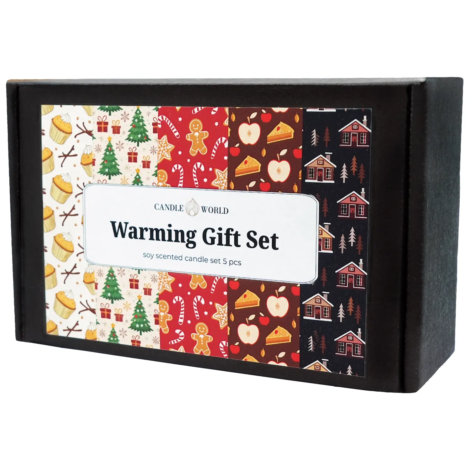 Candle World holiday gift set Warming soy scented candles 5x20g